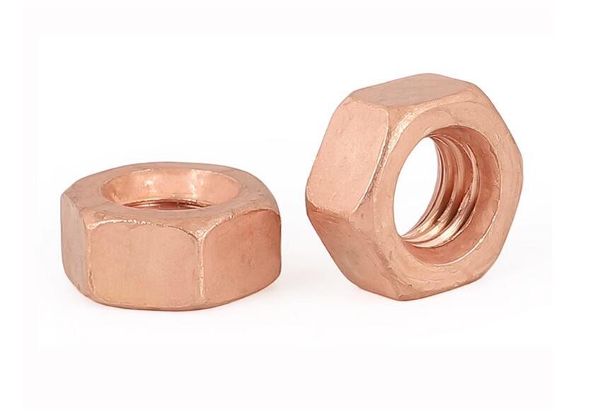 Pure Copper Hex Nut Hexagon Nuts M3 M4 M5 M6 M8 M10 M12 M14 M16 M18 M20 ...