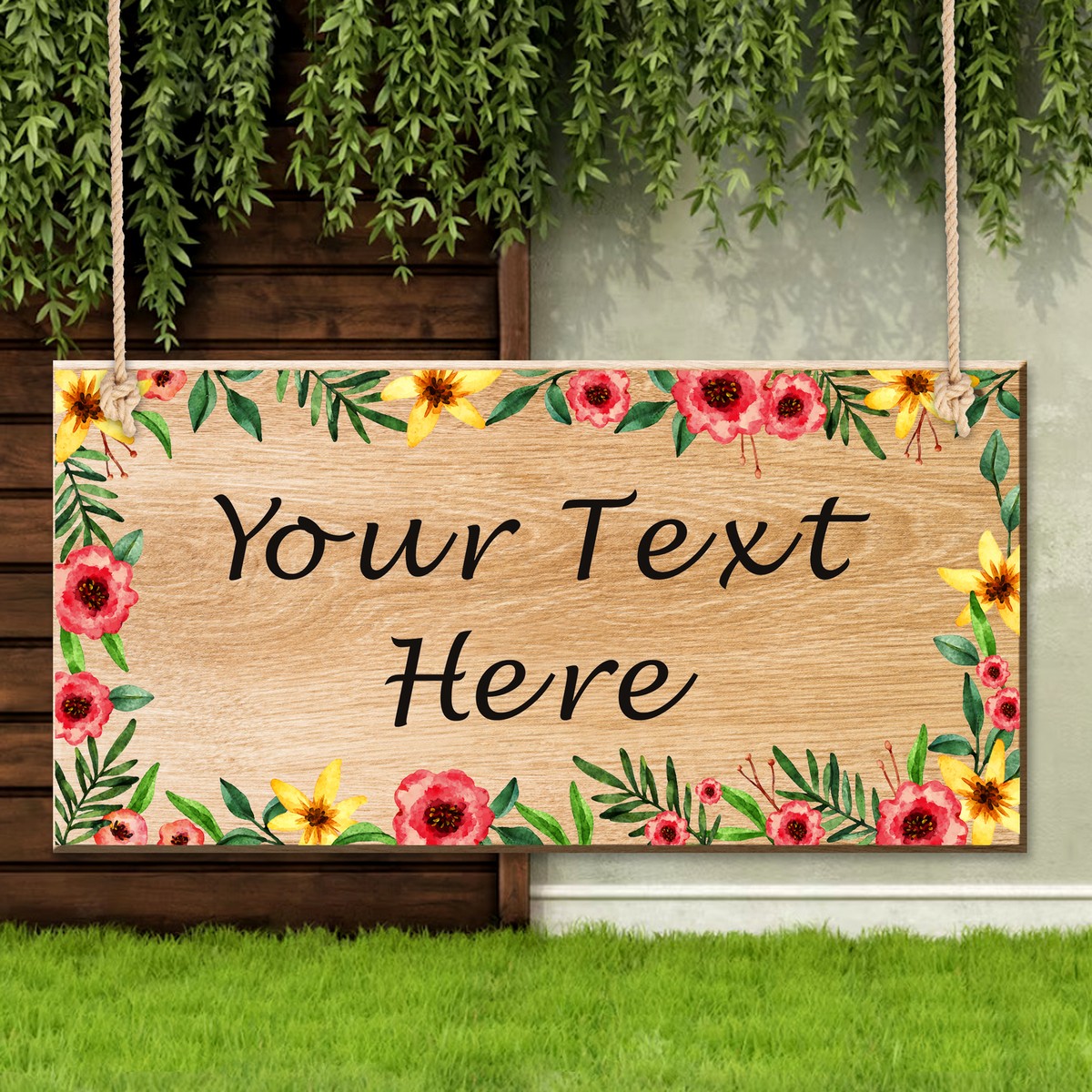 Rustic Wooden Garden Signs Garden Sign, Garden Rules. Rustic Sign.
