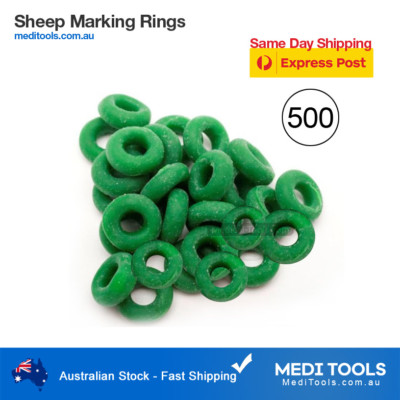 500 x Marking Rings, Sheep, Lamb, Calves, Castration,Tail Banding ...