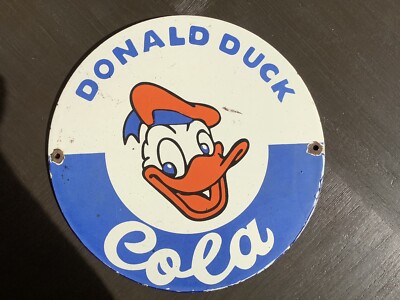 12” Donald Duck Soda ROUND HEAVY DUTY METAL ADVERTISING SIGN Replica | eBay
