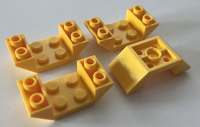 *NEW* 16 Pieces Lego SLOPE Brick 4x2 Double Inverted Yellow | eBay
