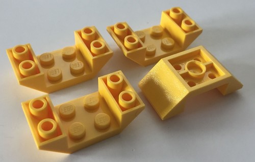 *NEW* 16 Pieces Lego SLOPE Brick 4x2 Double Inverted Yellow | eBay