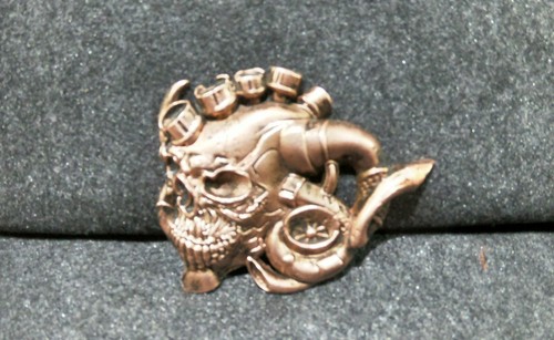 Hand Poured, Sand Casted, Copper Mechanical Skull, 3.7 oz. | eBay