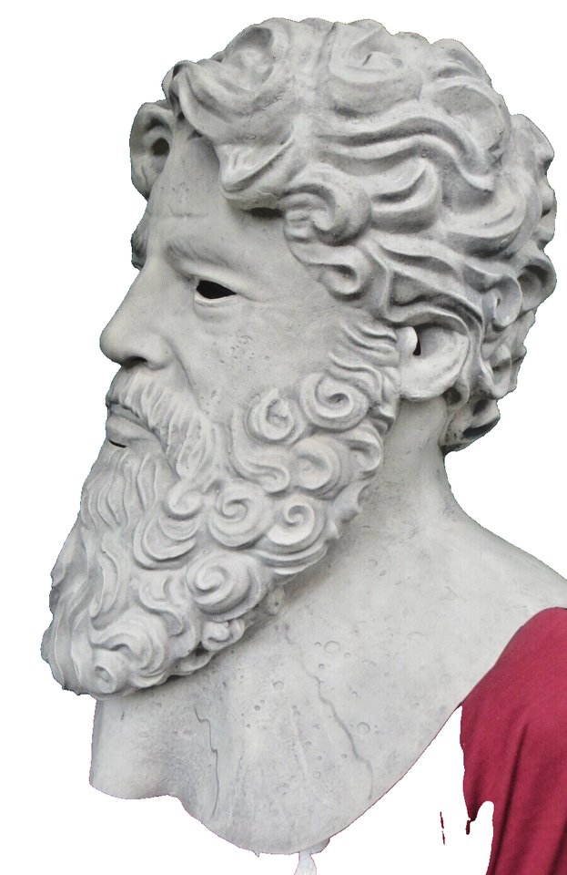 Zeus Greek God mask, Renaissance fair. Halloween party mask, masquerade ...