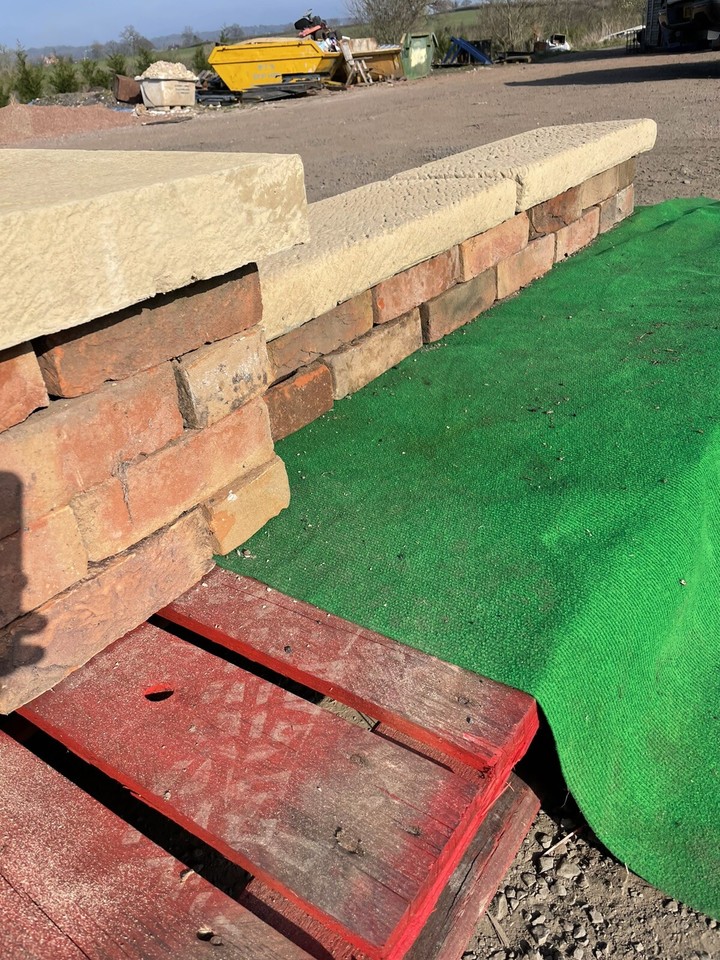 STONE GARDEN FLAT TOP DOUBLE BRICK COPING / PIER CAP / WALL CAPPING ...