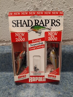 Rapala Shad Rap RS 2 Pack! Rattling Suspending Shad Rap Made In Ireland ...