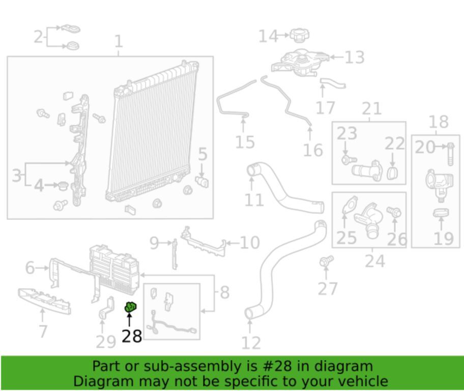 OEM Coolant Temperature Sensor for 14-20 Buick Cadillac Chevrolet GMC ...