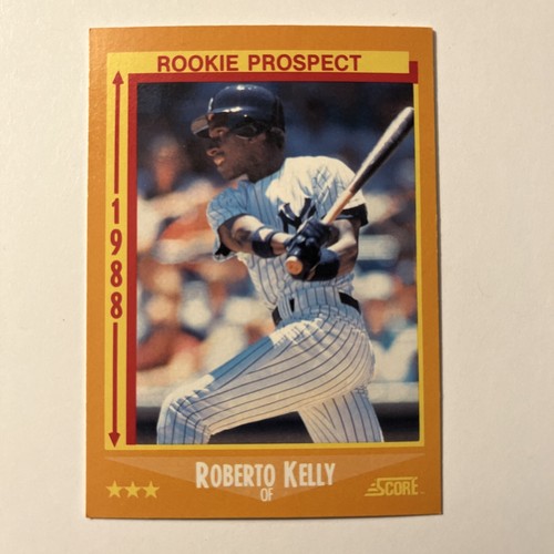 1988 Score Baseball Roberto Kelly #634 New York Yankees Rookie Card MLB ...