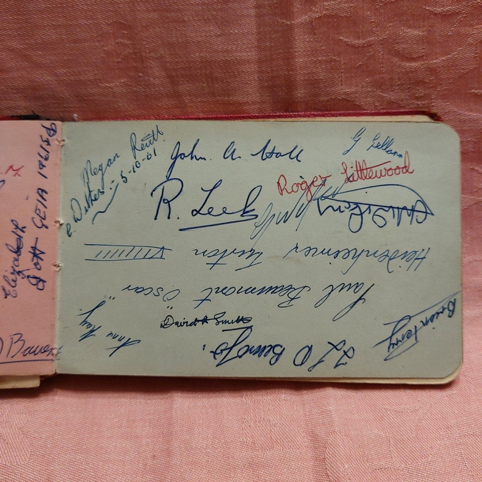 Vintage Eagle Autograph Book with Stanley Matthews & Others | eBay UK
