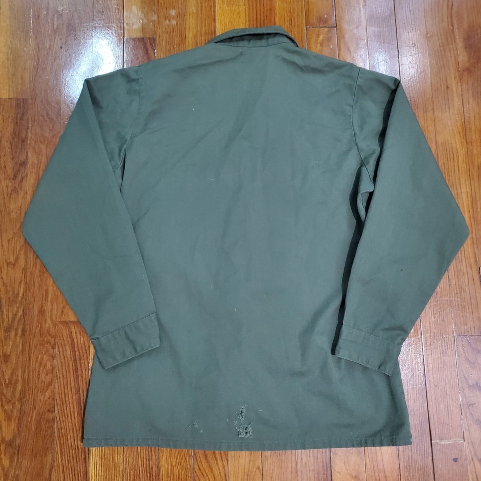 Vintage US Military ARMY Utility Shirt Durable Press OG 507 SEE ...