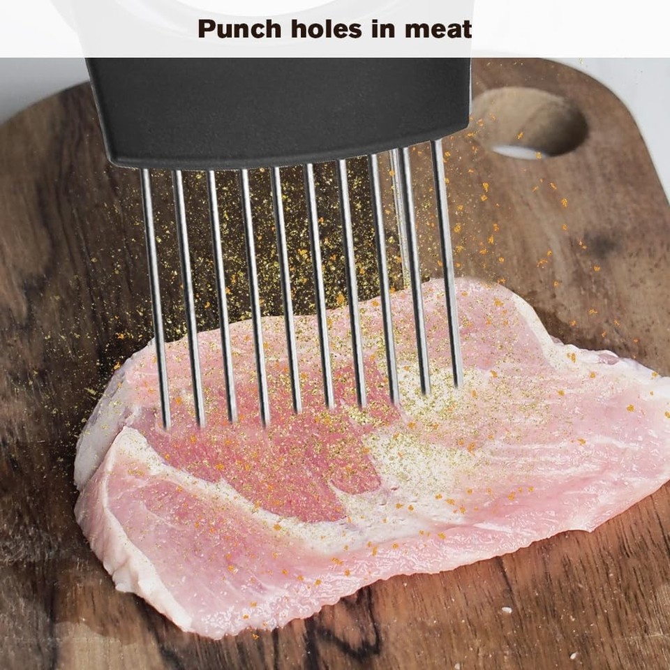 Stainless Steel Onion Slice Holder, 2025 Upgraded Vegetable Slicer ...