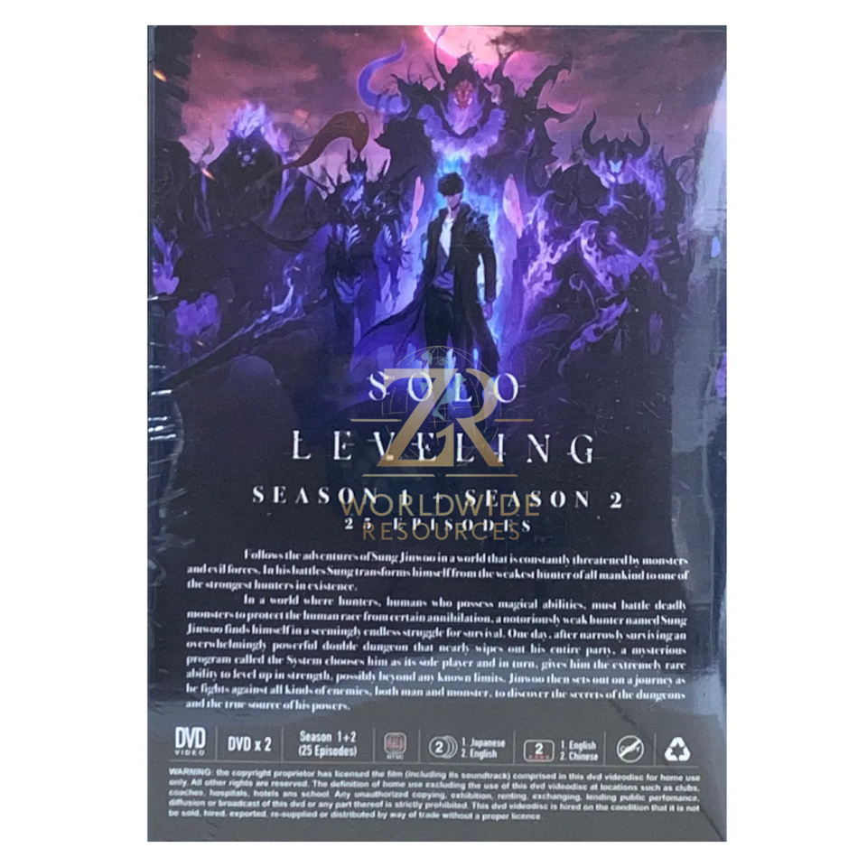Solo Leveling Complete Boxset (Season 1-2) Anime DVD [English Sub] | eBay