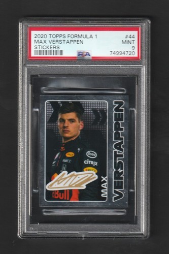 2020 Topps Foil Sticker MAX VERSTAPPEN #44 ~~ Red Bull Formula 1 ~~ PSA ...