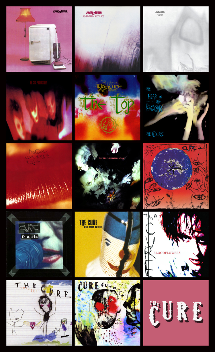 THE CURE album discography magnet (4.5" x 3.5") depeche mode smiths joy ...