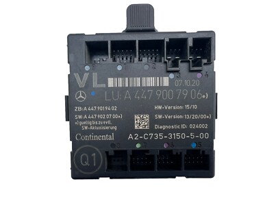 MERCEDES METRIS W447 FRONT LEFT SIDE DOOR CONTROL MODULE UNIT OEM 2016 ...