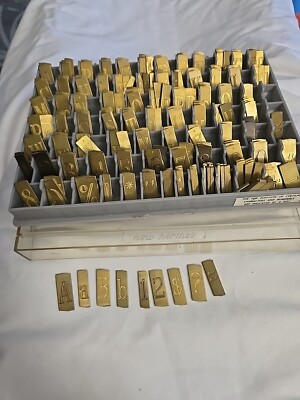New Hermes Engraving Brass Font Century Double Line #35-310 (old 47) | eBay
