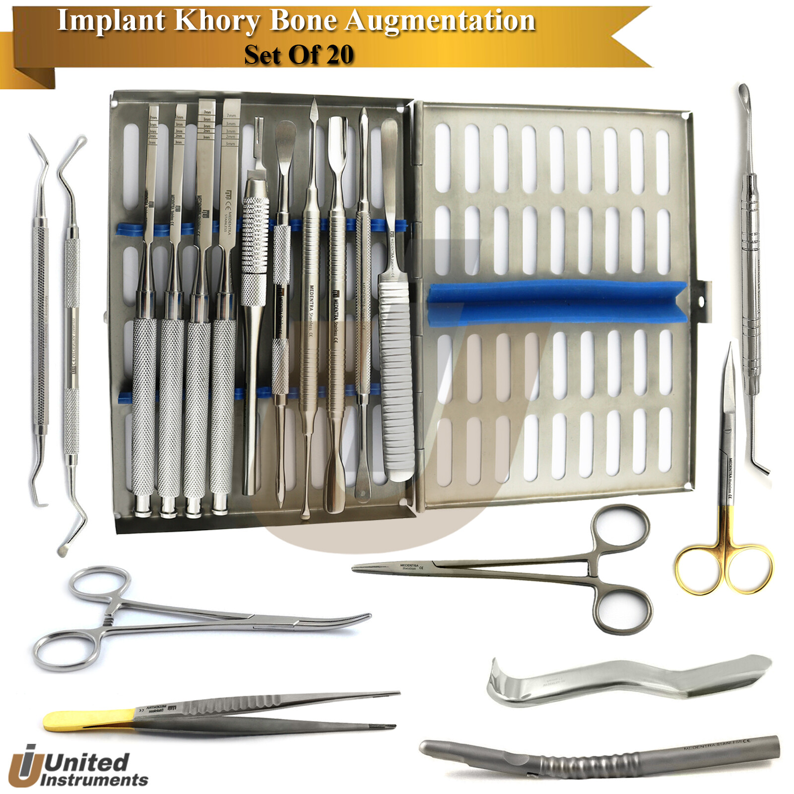 Implant Khory Bone Augmentation Kit Bone Graft Harvester Ridge ...