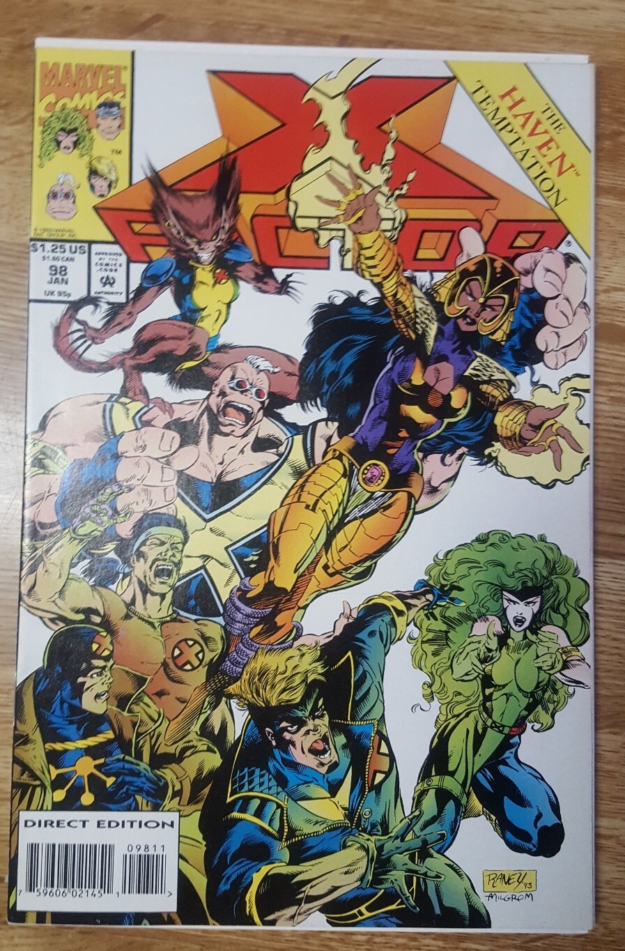 X-Factor Issue #98 January 1994 Marvel Comics Direct Edition NM-MINT | eBay