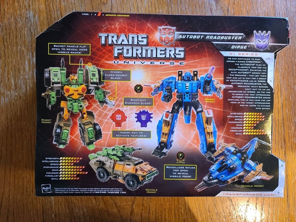 Transformers Universe MIB sealed Autobot Ambush Roadbuster and Dirge | eBay