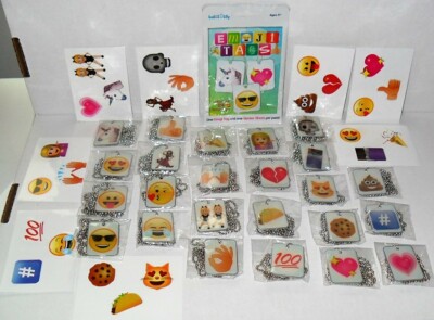 EMOJI TAGS AND STICKER SETS OF (24) TAGS & (8) STICKERS WITH 47 TOTAL ...