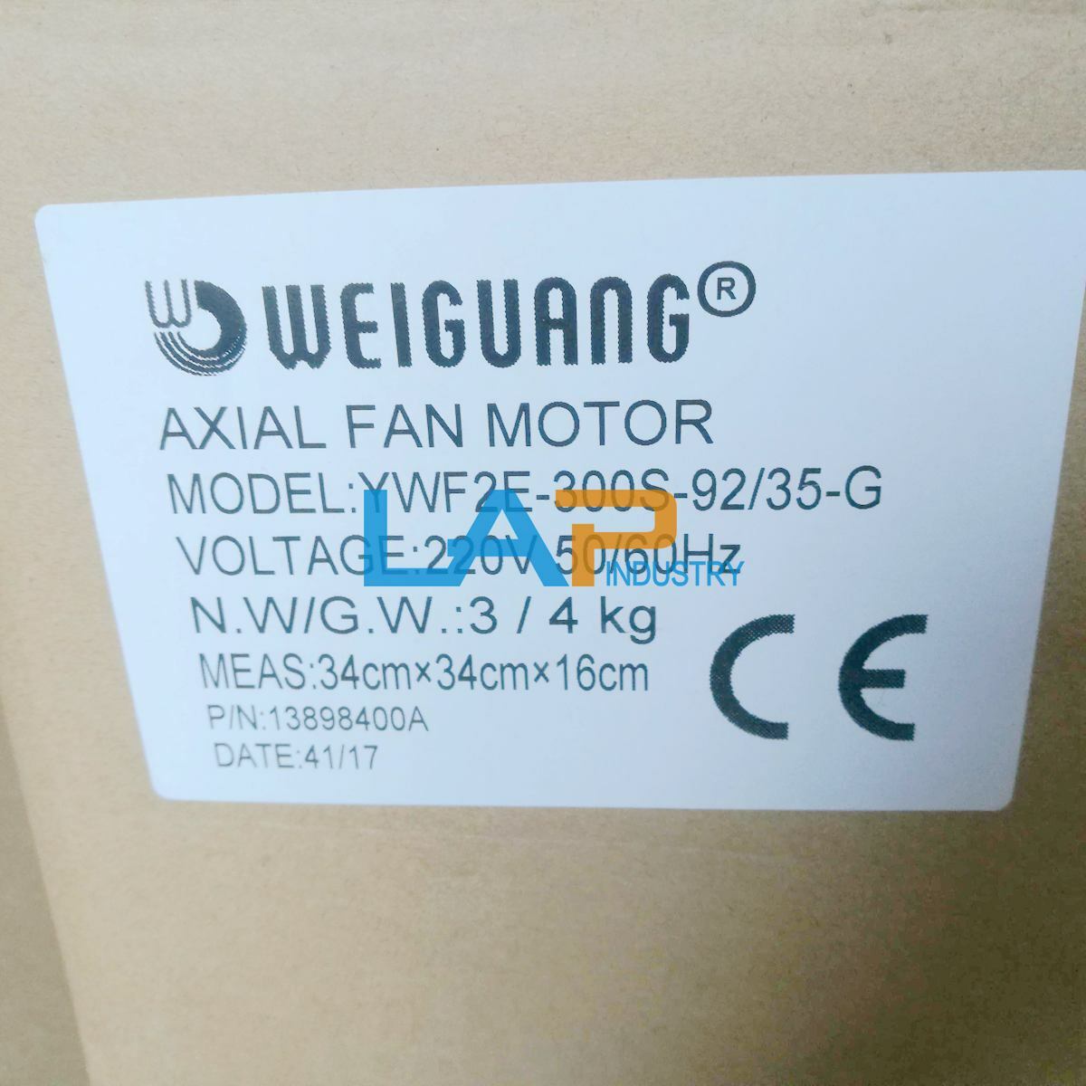 For WEIGUANG YWF2E-300S motor outer rotor cold storage fan condenser ...