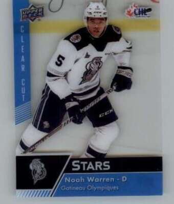 2022-23 Upper Deck CHL Clear Cut #332 Noah Warren RC Rookie | eBay