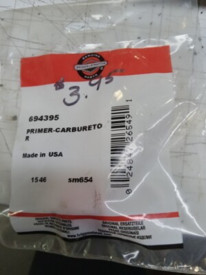 Briggs & Stratton OEM 694395 Primer-Carburetor | eBay