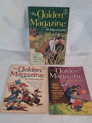 Vintage The Golden Magazine For Boys and Girls 1960's Lot of 5, Normal ...