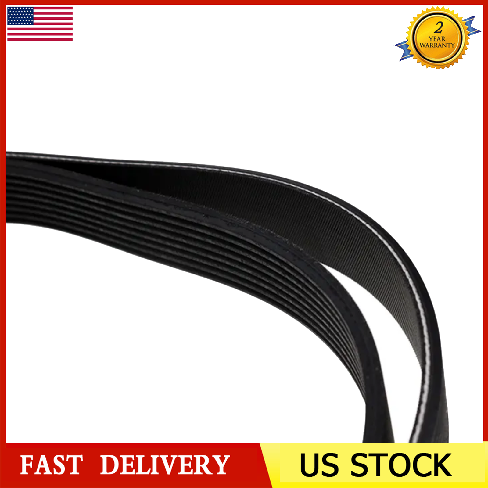 8PK 2002 Drive Belt For JCB 3C 3CX 3DX 4C 4CX 1400B 320/08608 320-08608 ...