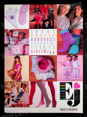 EJ Gitano Eva Joia Girls Clothing 1989 Socks Shoes Bags Print Magazine ...