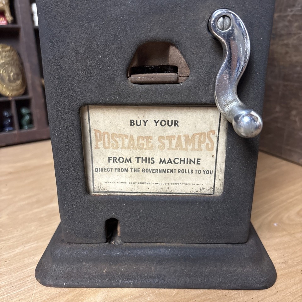 Vintage Schermack Postage Stamp Vending Machine 3 3Cent Stamps for a ...