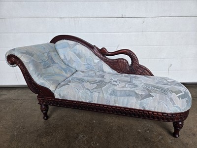 Victorian Salesman Sample 36" Chaise Lounge, Antique Miniature Fainting ...