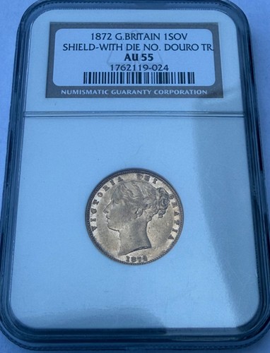 1872 DOURO SHIPWRECK TREASURE BRITISH GOLD SOVEREIGN COIN NGC AU55 | eBay