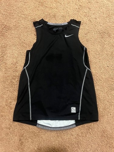 Nike Pro Combat Shirt Mens Lrg Black Fitted Sleeveless DriFit Hypercool ...