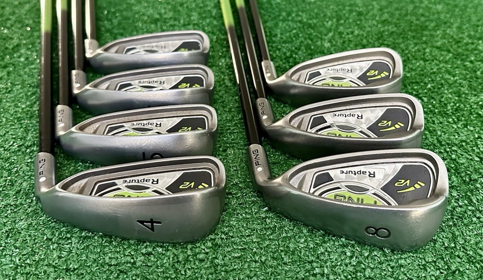 PING Rapture V2 Iron Set 4-PW White Dot, Senior-Flex TFC 939i, Men's ...