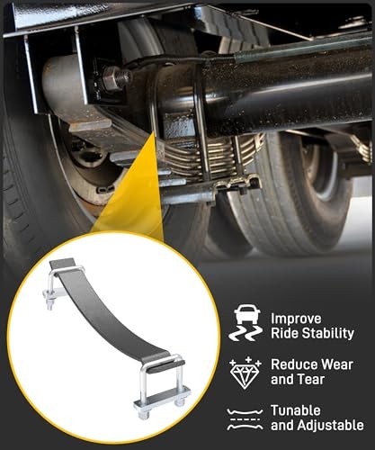 Helper Spring Kit, 500 LBS Load Capacity Leaf Spring Helper Kit for ...