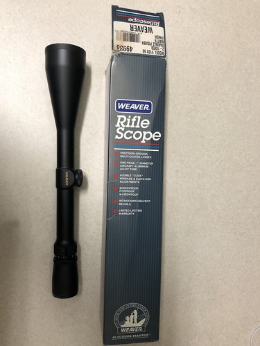 Weaver Riflescope 49938 Model V10X 50 Variable Power Matte Finish | eBay