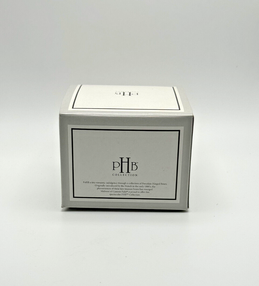 PHB Porcelain Hinged Box Red Pepper With Ladybug Trinket Midwest 34567 ...