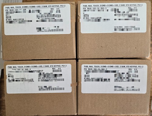 Lot of 4 VERIFONE P400 NAA 512MB Touch Credit Card Terminals No Cables ...