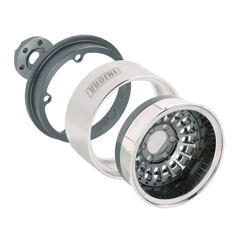 INJORA -10mm Offset Aluminum 1.9 Beadlock Wheels for SCX10 Pro TRX4 VS4 ...