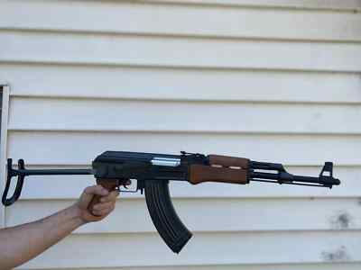 AK-47 Metal w/ Folding Stock Fake Rifle Cosplay Prop - Standard | eBay