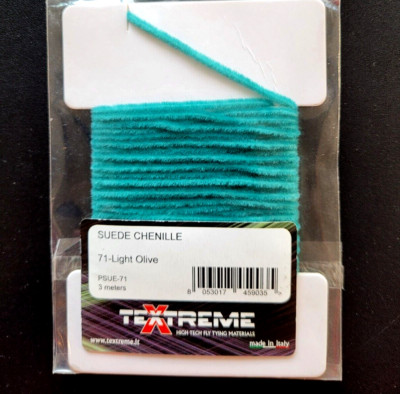 SUEDE CHENILLE - LIGHT OLIVE TEAL - Small - Textreme - Fly Tying ...