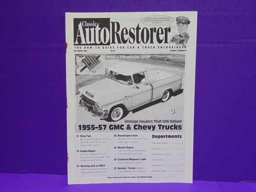 Classic Auto Restorer Volume 10 No 9 September 1998 1955-57 GMC & Chevy ...