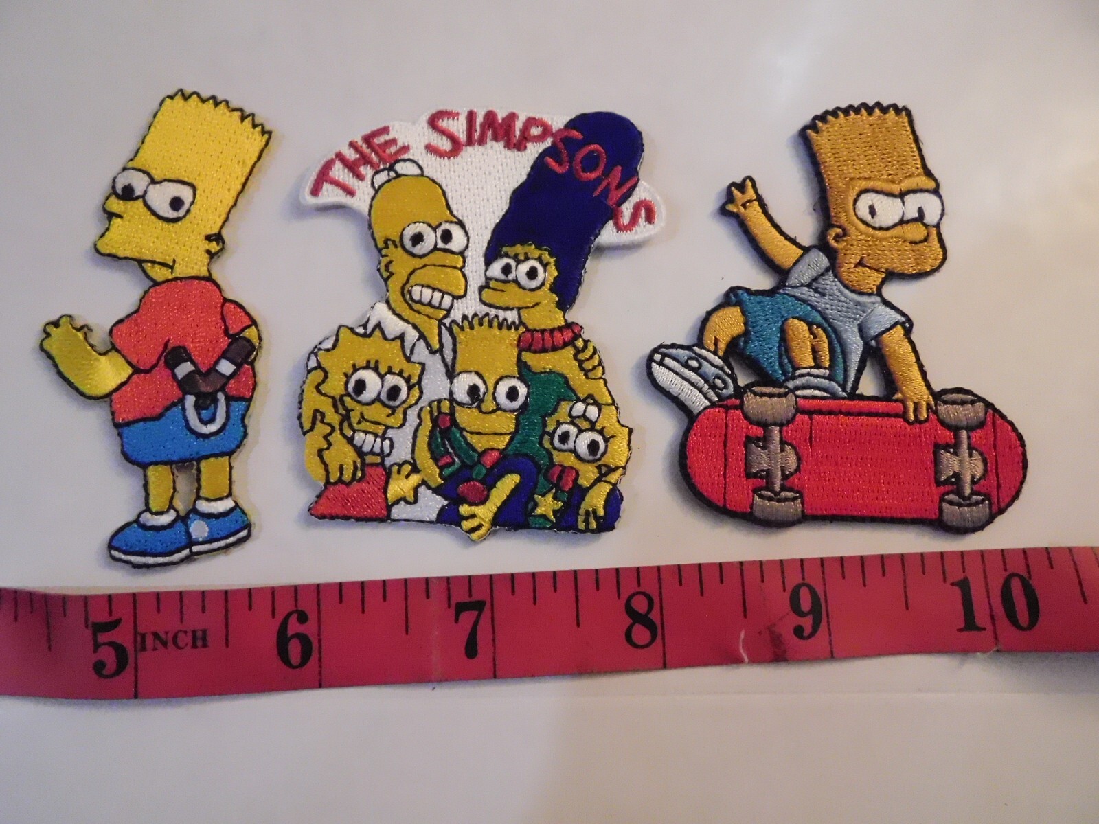 The Simpsons set of 3 patches 2 Bart, 1 family BX | eBay