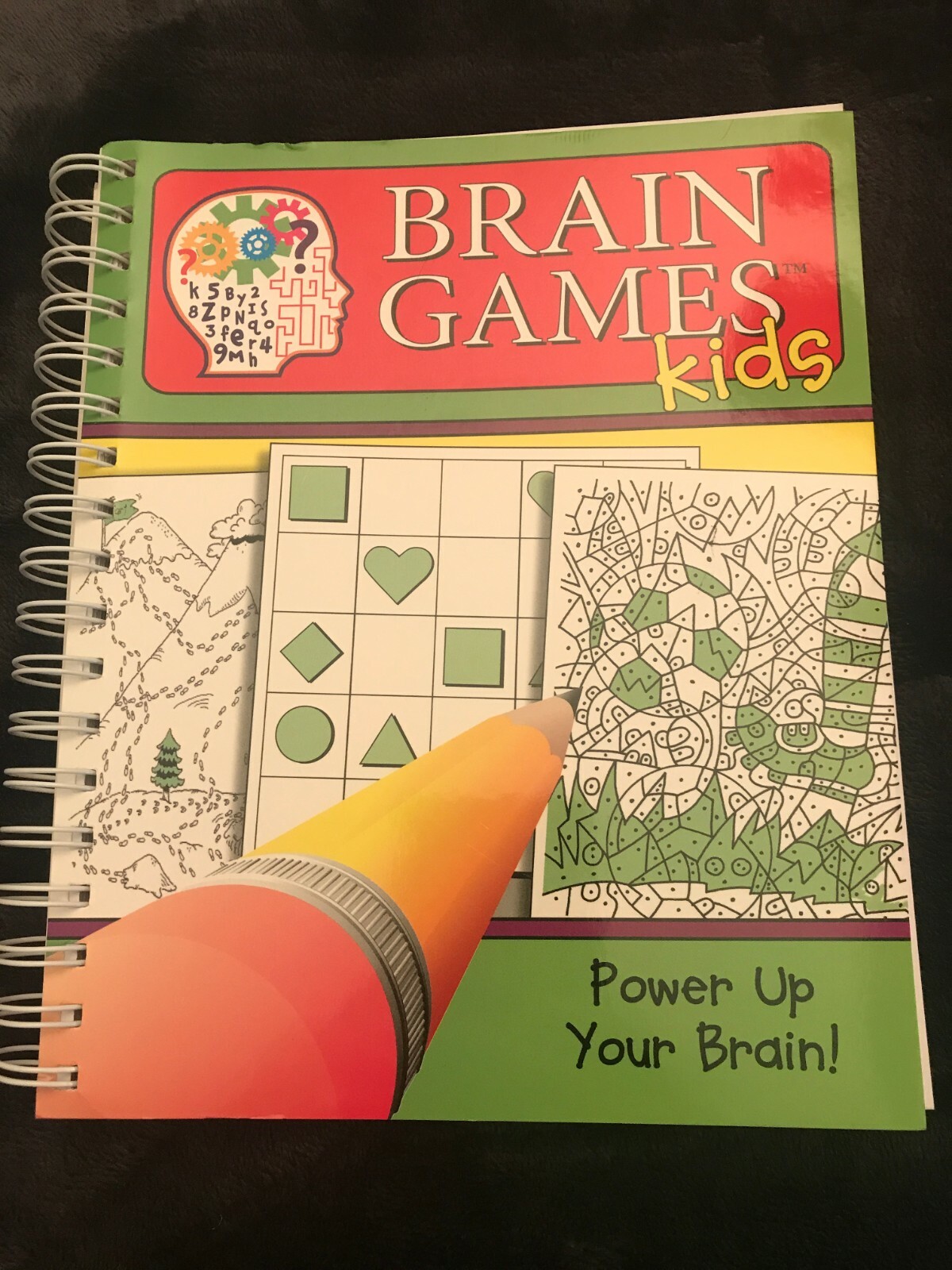 Brain Games Kids Power Up Your Brain! Spiral Bound Puzzle Book | eBay