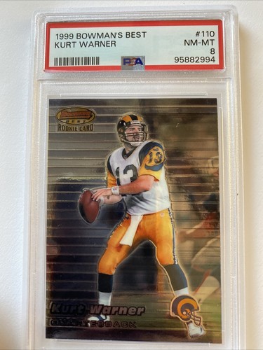 1999 Bowman's Best #110 Kurt Warner Rams RC Rookie PSA 8 RC (75) | eBay