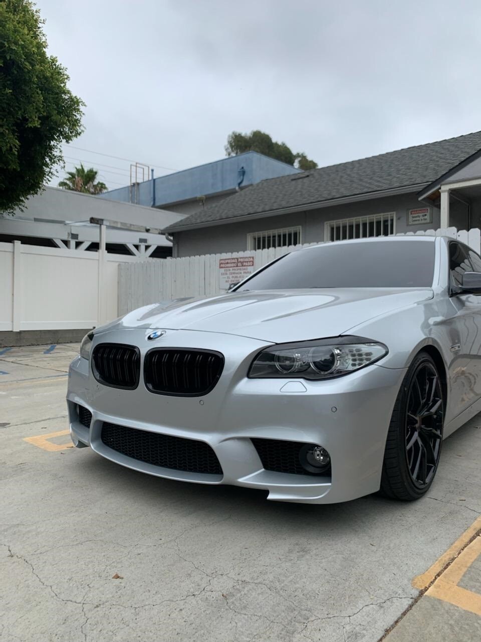 11-16 F10 M5 Styl Front Rear Bumper Side Skirts FogLight Fit 528I 535I ...