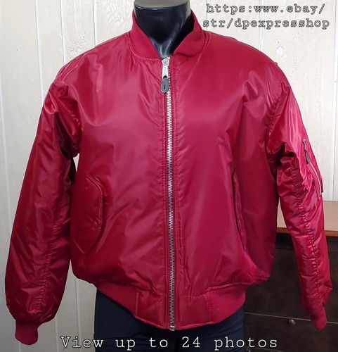 Rothco Flyers Red Reversible Jacket Mens Intermediate MA-1 MIL-J-6141 ...