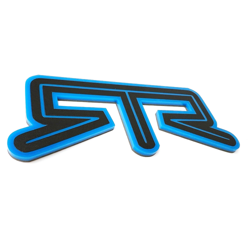 (1) Light BLUE RTR Emblem Fits FORD MUSTANG Rear Deck Lid Badge Trunk ...