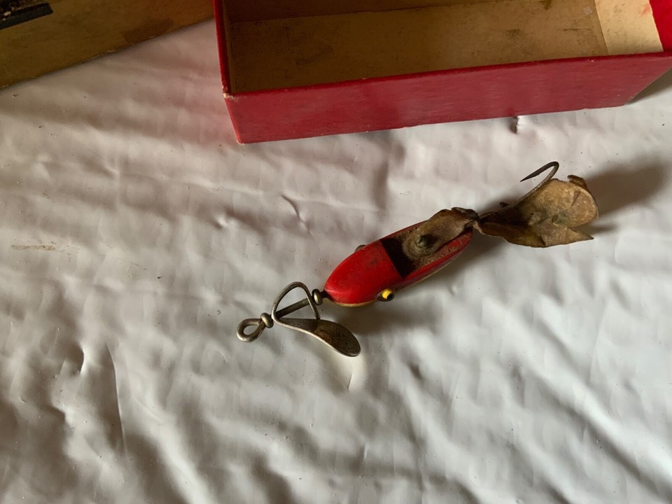 Vintage True Temper Pork Rind Minnow Fishing Lure With Box | eBay